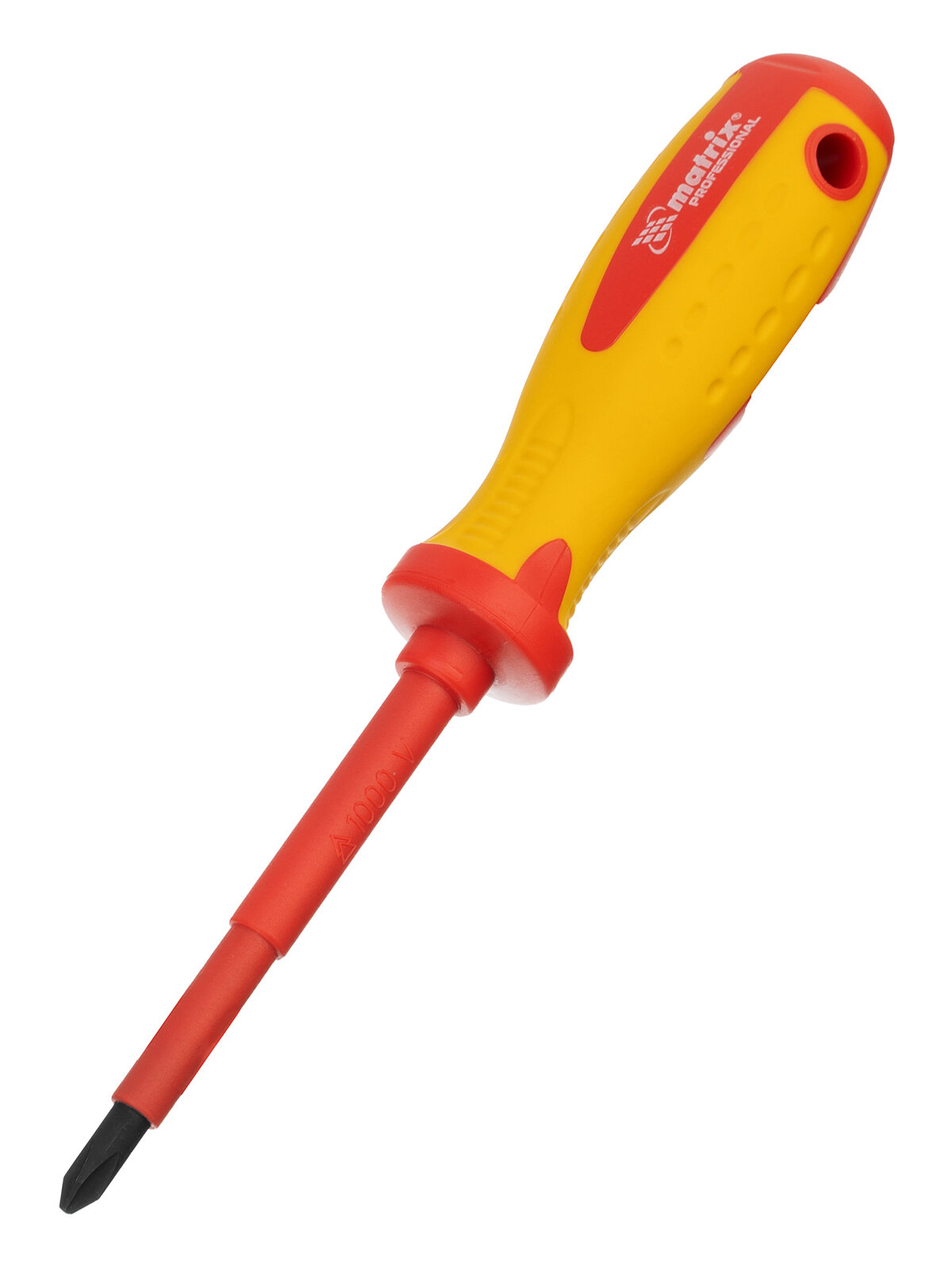 Отвертка Matrix Insulated PH0 x 75 мм, CrMo, до 1000 В, двухкомп. рукоятка 12924