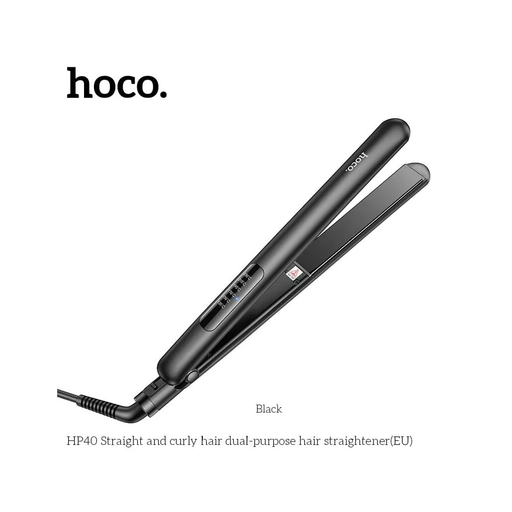 Hoco Выпрямитель для волос Hoco HP40 Straight and curly hair черный