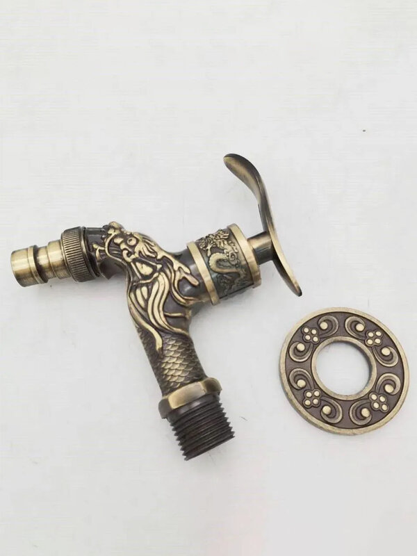 Ретро-антикварный резной 4-точечный смеситель