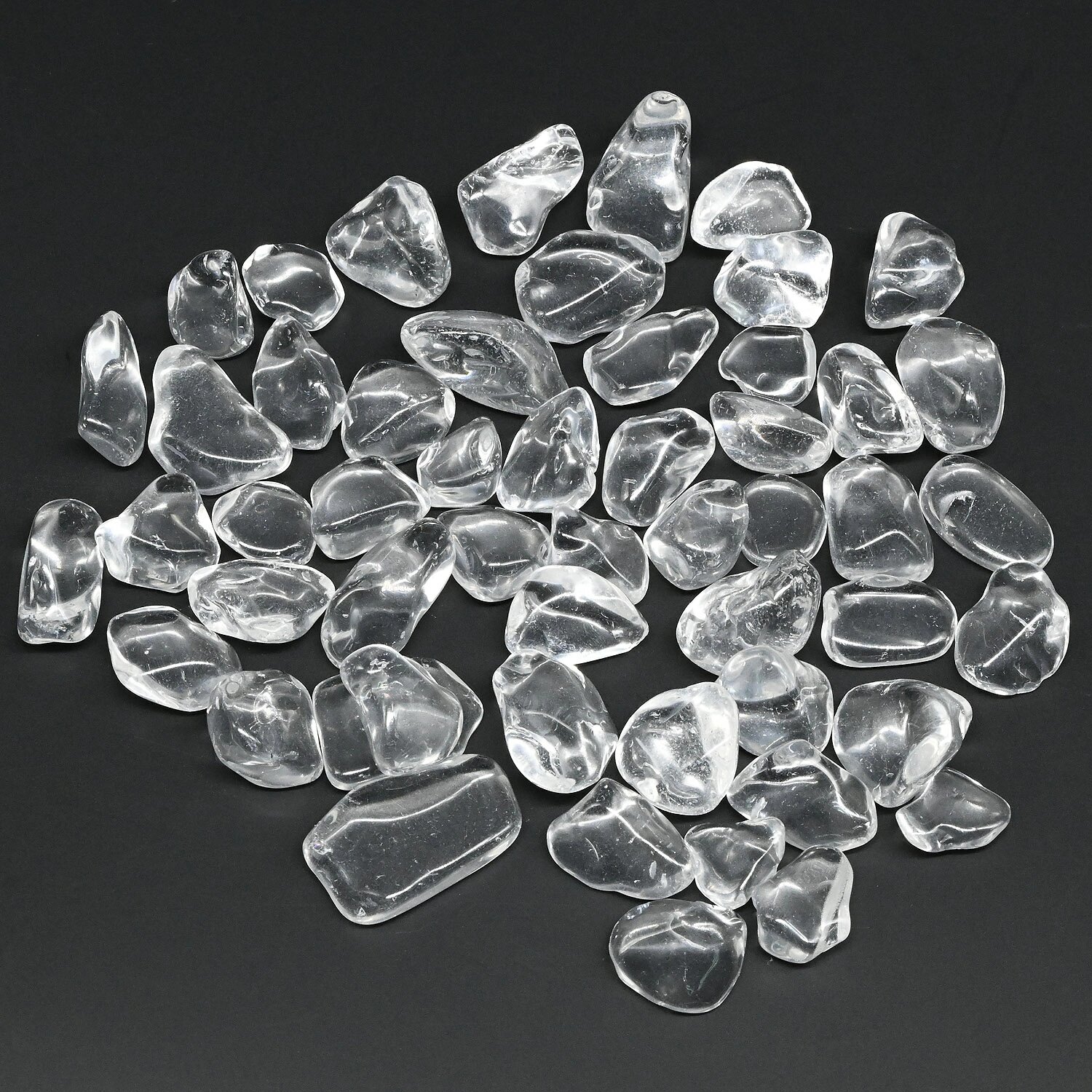 Горный хрусталь галтовка фракция 10-20мм, упаковка 100г .