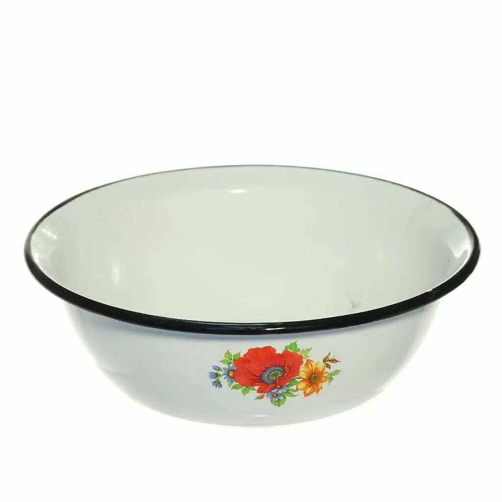 Миска Керченский Металлургический Завод эмалированная круглая 8 см, 1 л