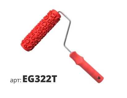 Декоративный Жесткий Резиновый Валик Лунный Кратер Stmdecor EG322T 18см.