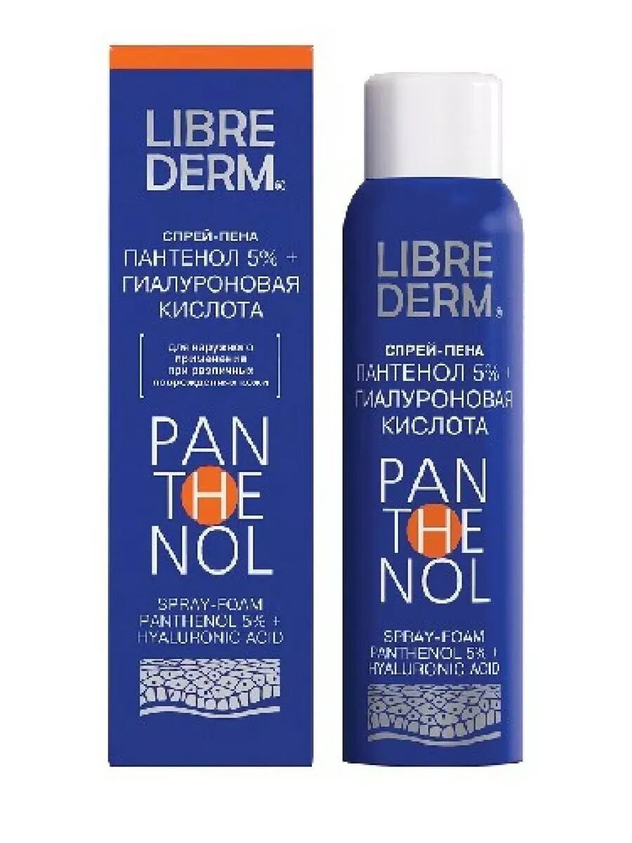 Librederm пантенол [panthenol 5%] с гиалуроновой кисло-1шт.