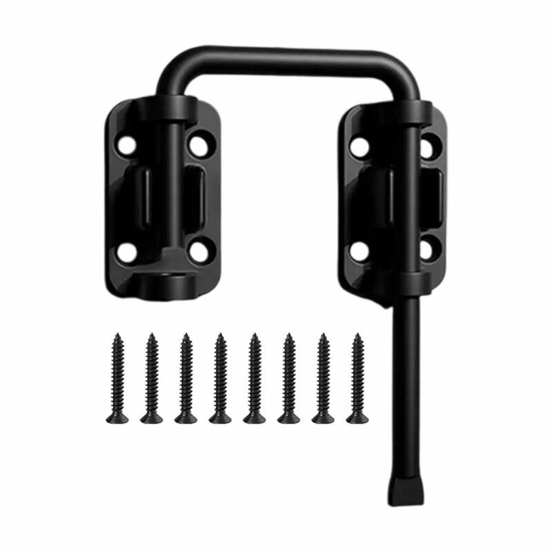 Матовые черные защелки для раздвижных дверей, тяжелый тип, нержавеющая сталь, устойчивость к коррозии, долговечность, безопасность, Черный