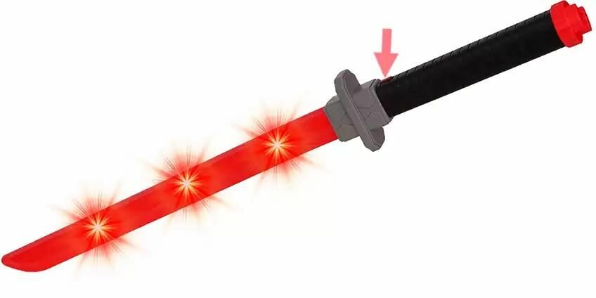 Меч игрушечный КНР ниндзя, катана на батарейках, собирается в двусторонний