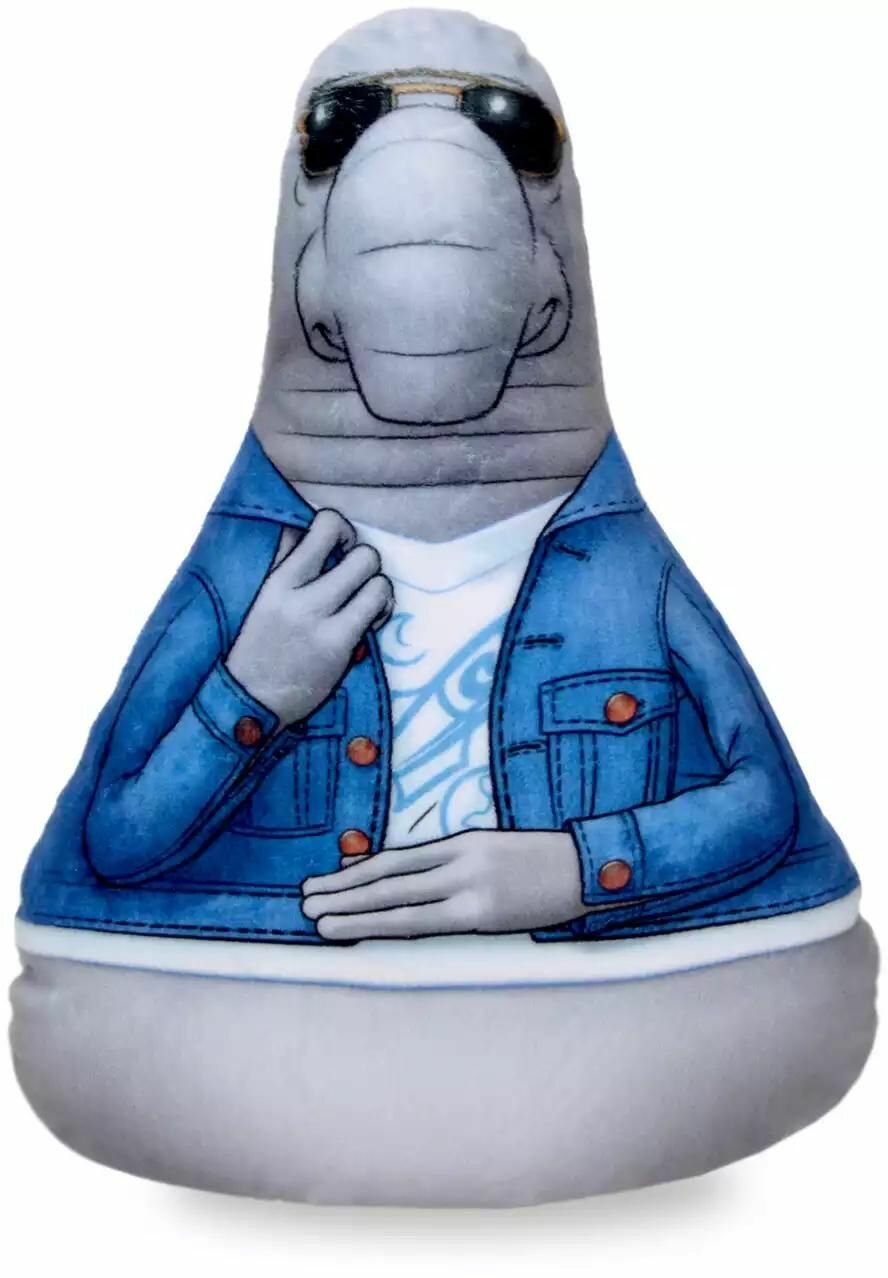 Мягкая игрушка мега тойс "Ждун", 30 см, серая, от 3 лет