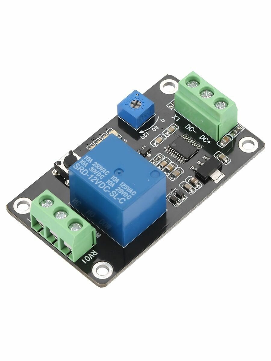 Реле таймера задержки 12 В постоянного тока Super 555, самоблокирующаяся задержка включения и выключения, контроллер времени для легкой автоматизации и управления