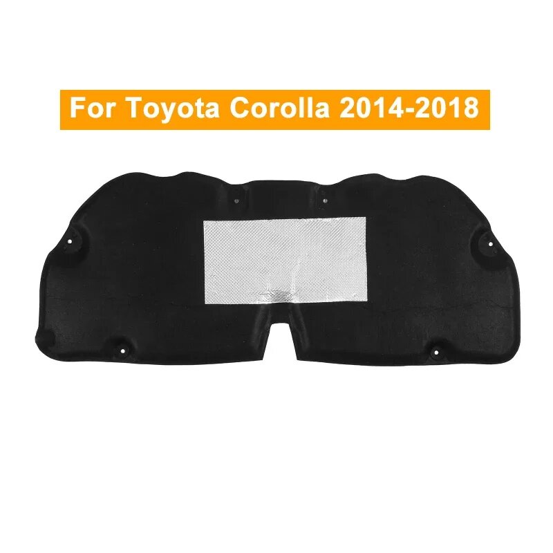 Передний капот двигателя автомобиля, звукоизоляция и теплоизоляция, хлопок для Toyota Corolla 2014-2018/Toyota Corolla Sedan 2019-2020 Коричневый