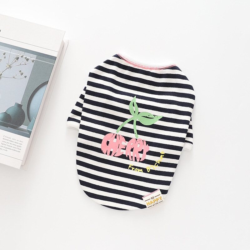 Футболка EBAERR "Собака", хлопок, демисезон, черно-белая, для домашних животных