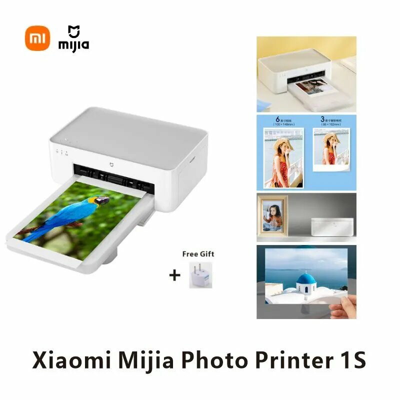 Xiaomi Мини-принтер ZPDYJ03HT сублимационный, Цветной，принтер