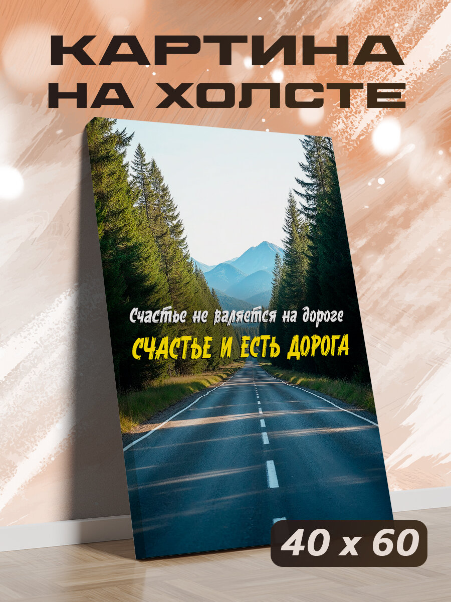 Картина на холсте мотивация 40х60 см