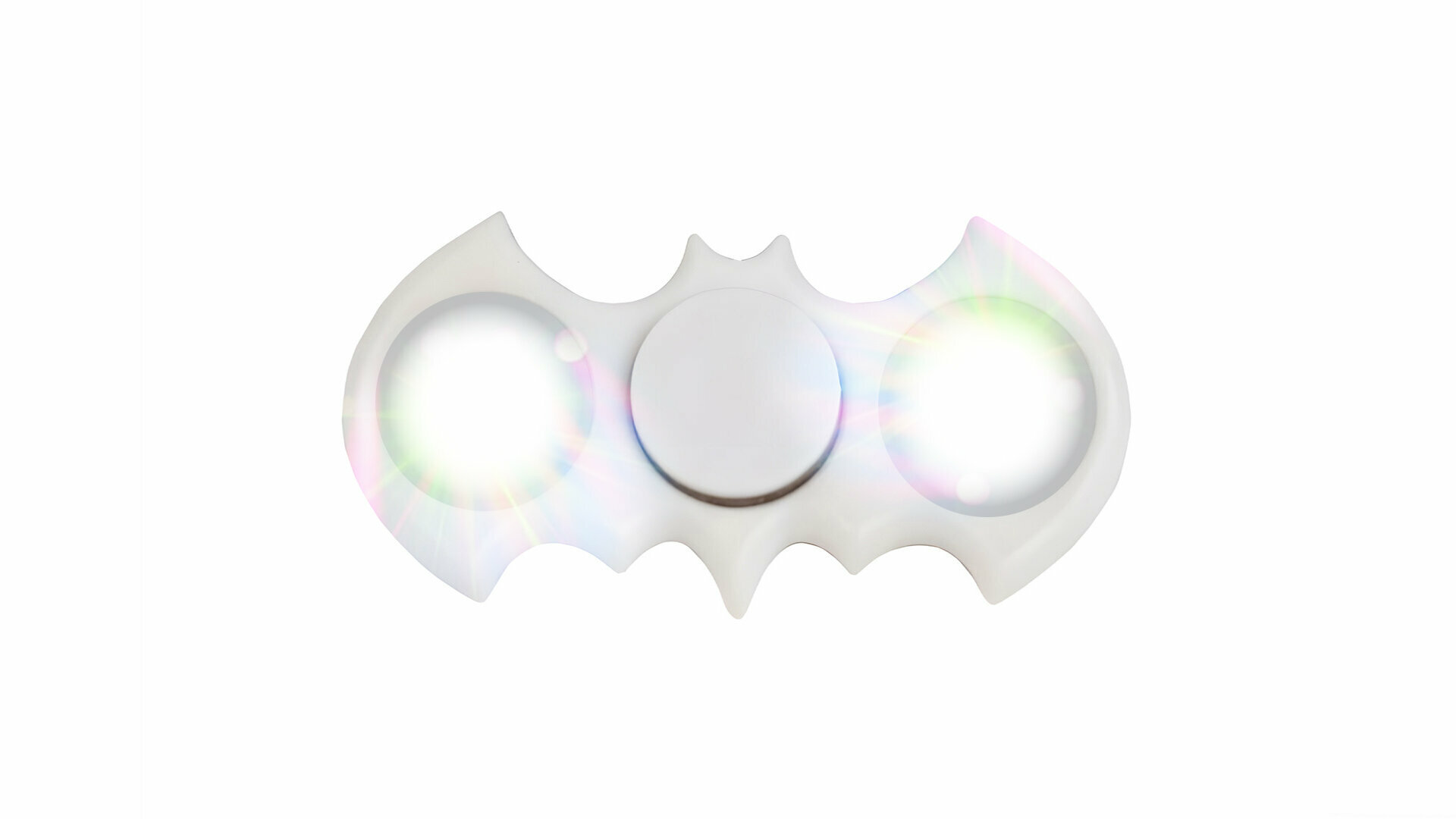 Спиннер DIKE "Летучая Мышь", светящийся, пластик, белый, от 3 до 5 лет