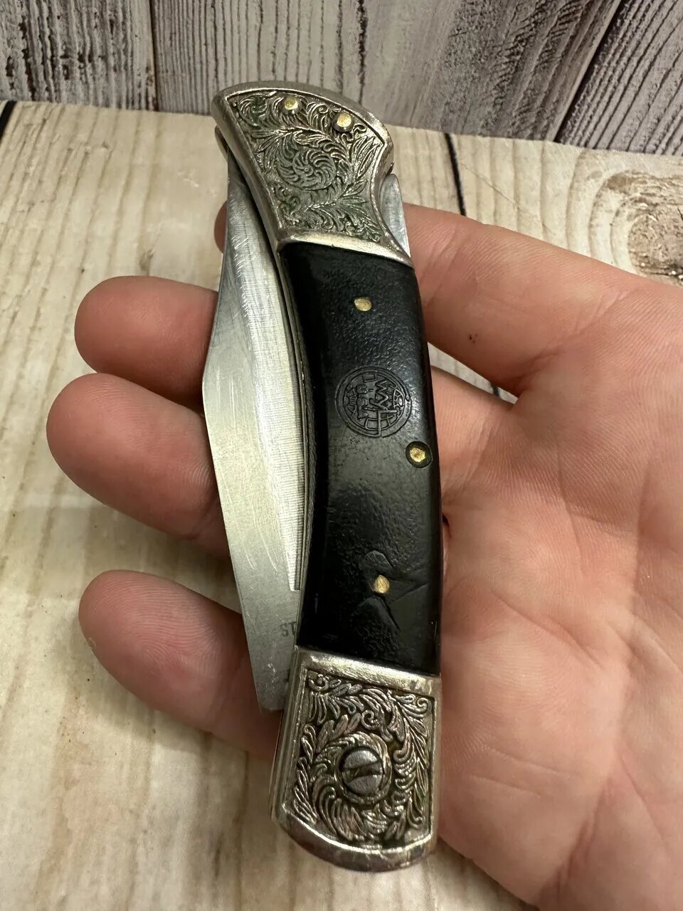 Нож складной Охотничий Wyl U.S.A расписной редкий