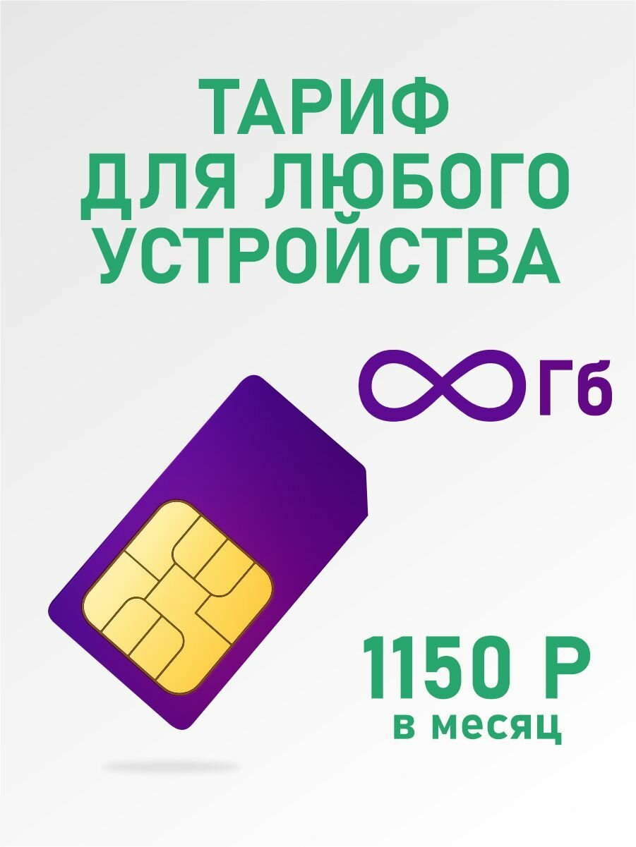 Сим карта Мегафон за 1100 руб, выгодное предложение, безлимит