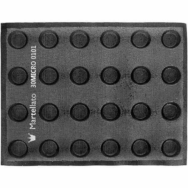 Форма кондитерская с перфорацией «Круг» 24 шт на листе30х40 см, 2 шт, силикон, стеклопластик, 40 мм, черный (Martellato)