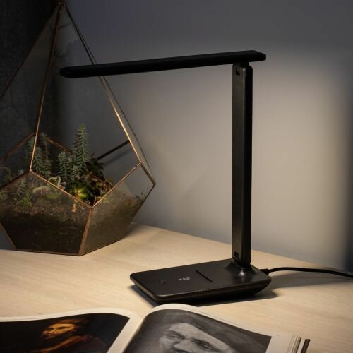 Настольный светильник ЭРА NLED-506-10W-BK светодиодный чёрный
