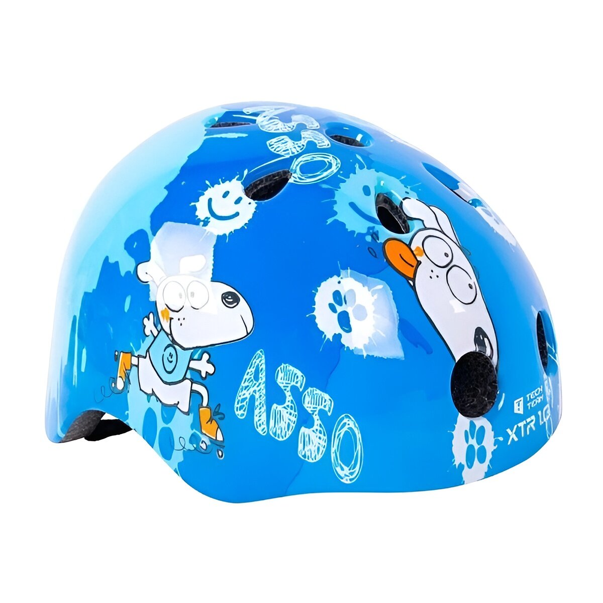 Шлем детский Tech-team XTR 1.0, летний, регулируемый, размер S, blue