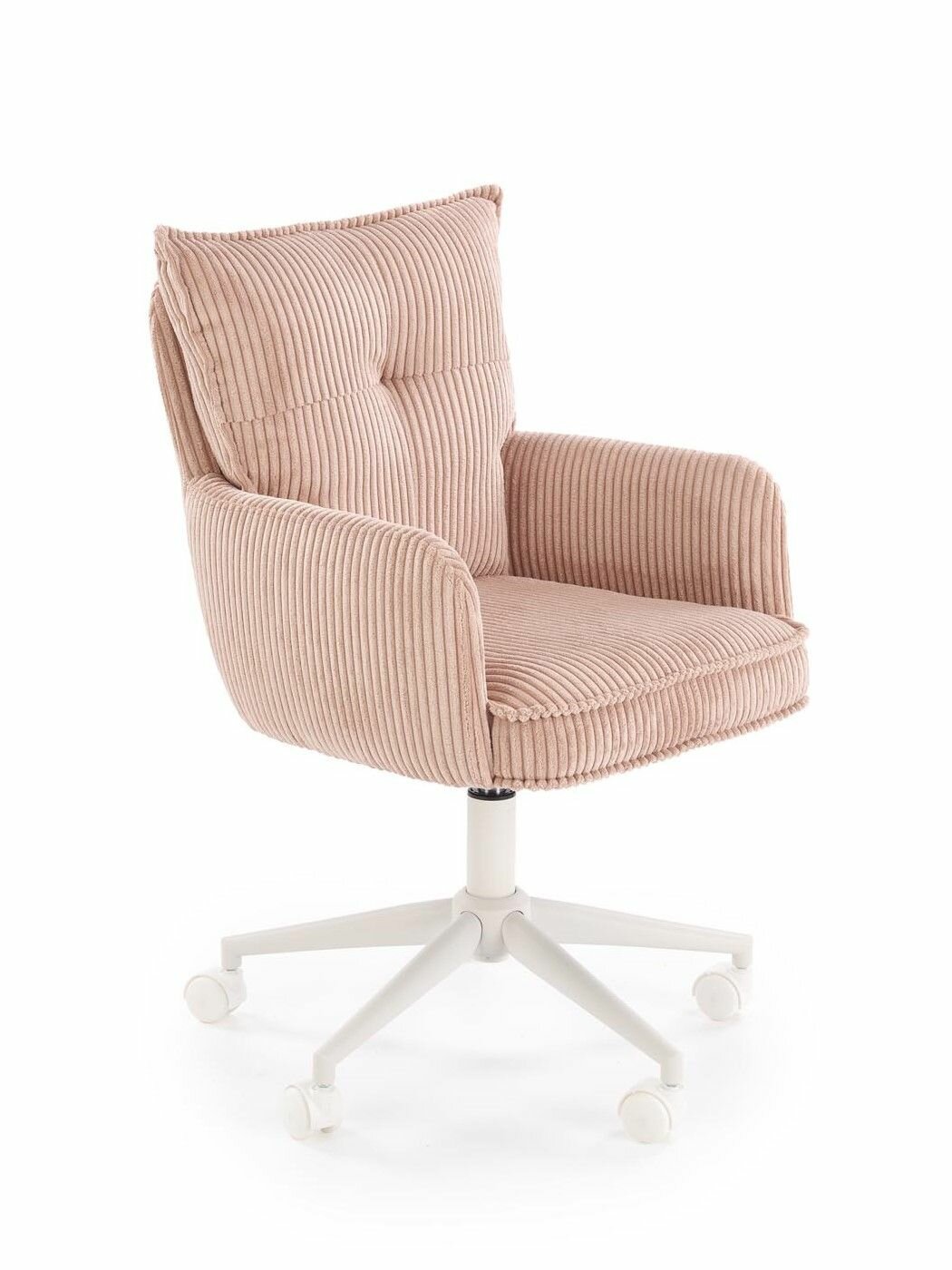 Мягкое вращающееся кресло для письменного стола или компьютера, регулируемое, светло-розовое HALMAR DUMBO