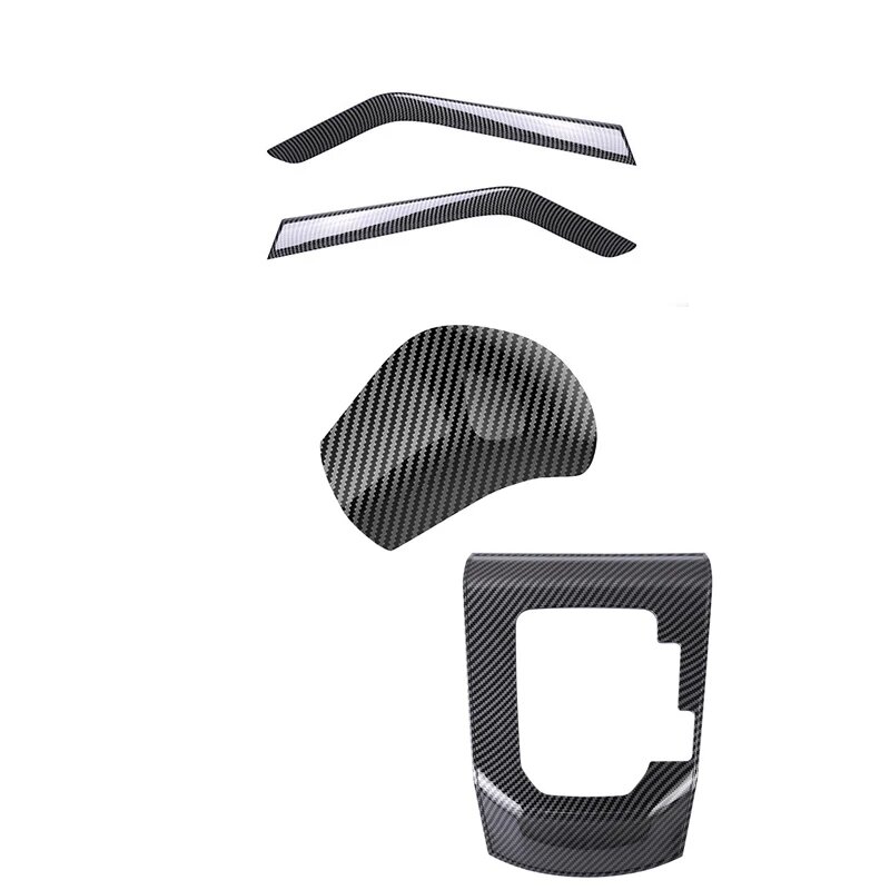 Для Toyota Raize A200 2020-2022 2023, ABS, углеродное волокно, центральное управление, переключение передач, крышка, декоративная полоса, аксессуары Carbon Fiber ABC