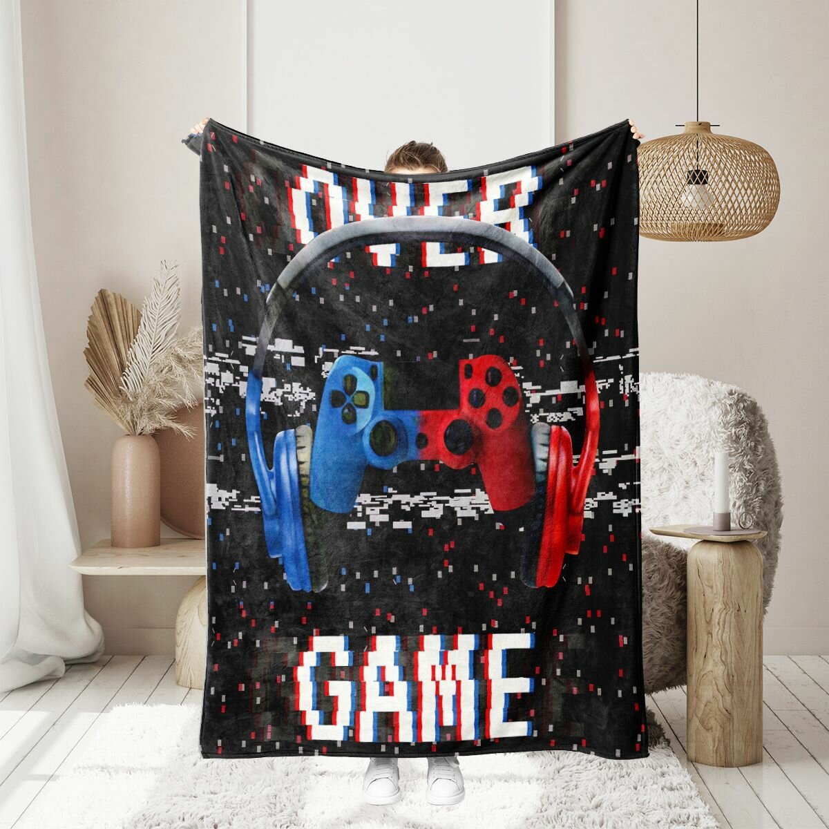 Фланелевое одеяло, одеяло с ворсом для дивана, одеяло для дивана，130x150cm