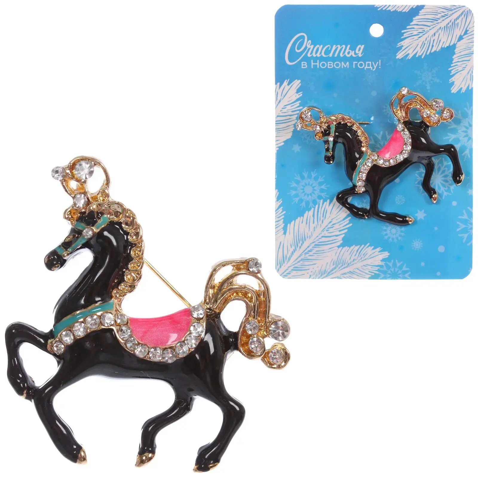 Брошь Восток, стразы