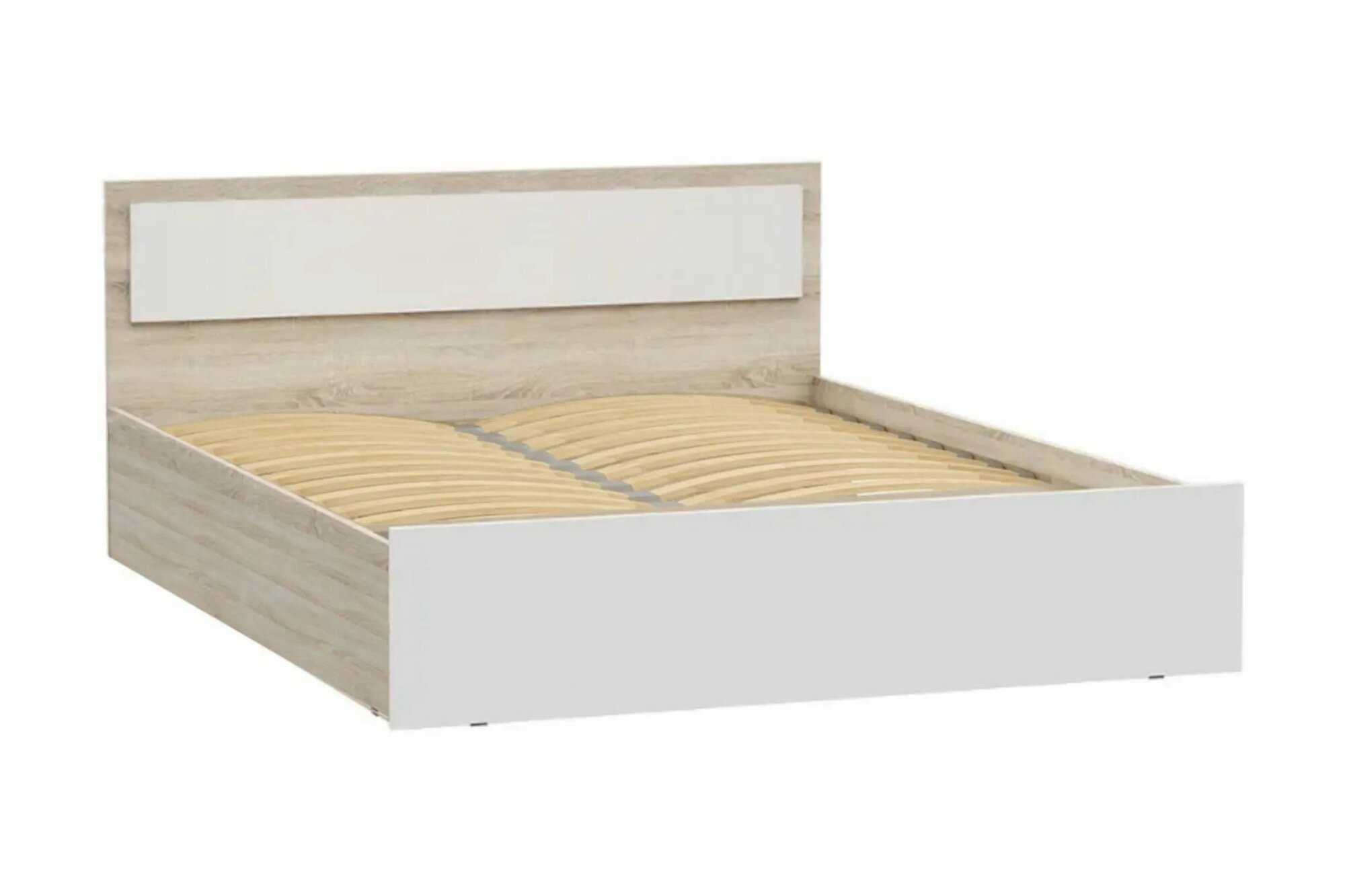 Кровать Мартина с подъемным механизмом 1,4м (Белый глянец, сонома)