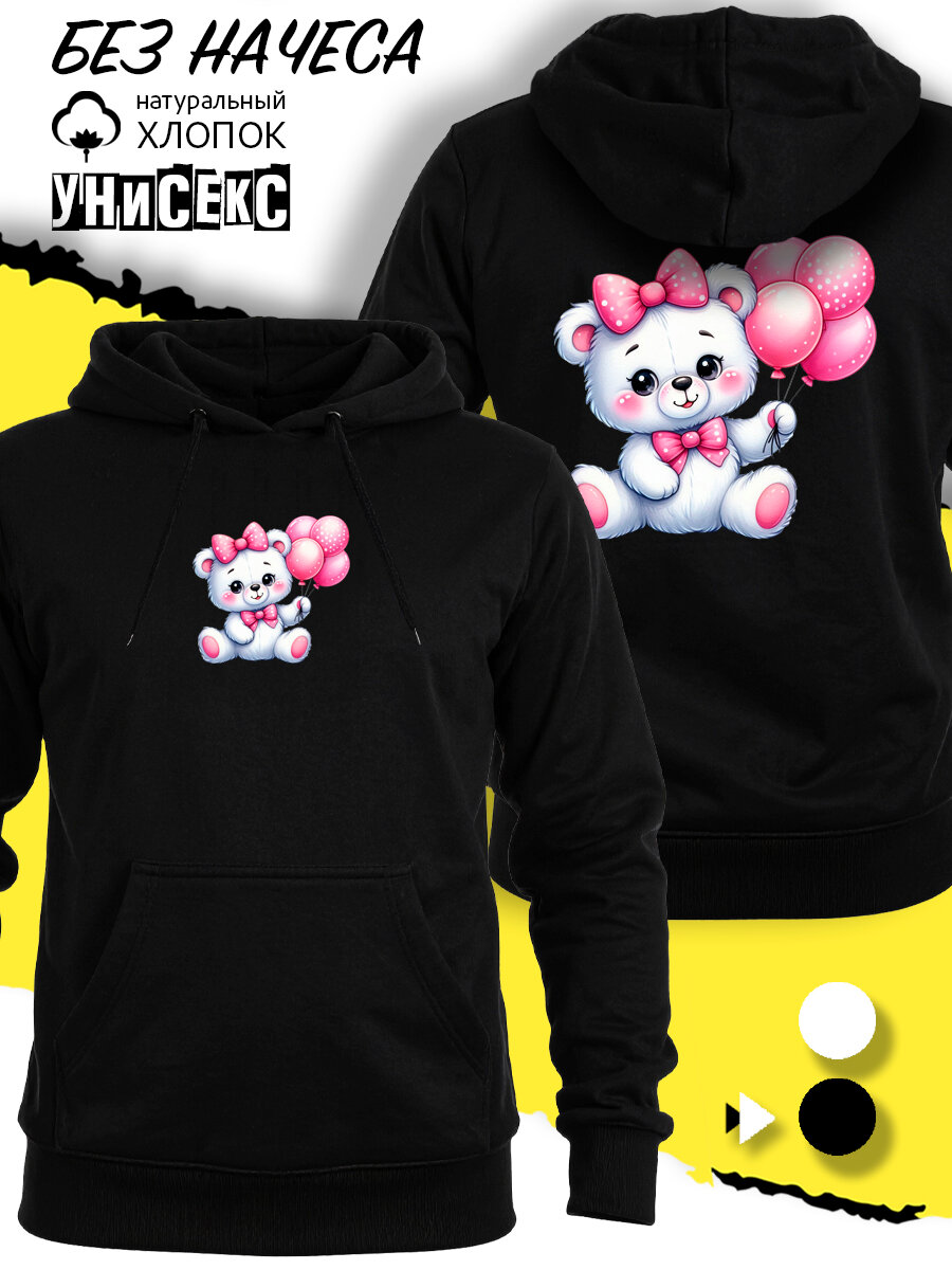 Худи Толстовка свитшот медведица с бантиком
