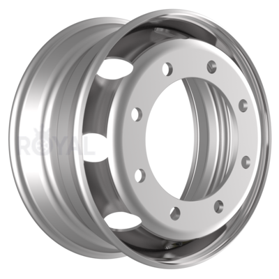 Штампованный колесный диск Kronprinz/Accuride 8/275/221/129,5 6,75x17,5/8x275 ET130,6 D221 M20 Black (321-3101012) (9,4 мм) МАЗ-4370 "Зубренок" КАМАЗ 4307 2 000 кг внутр.