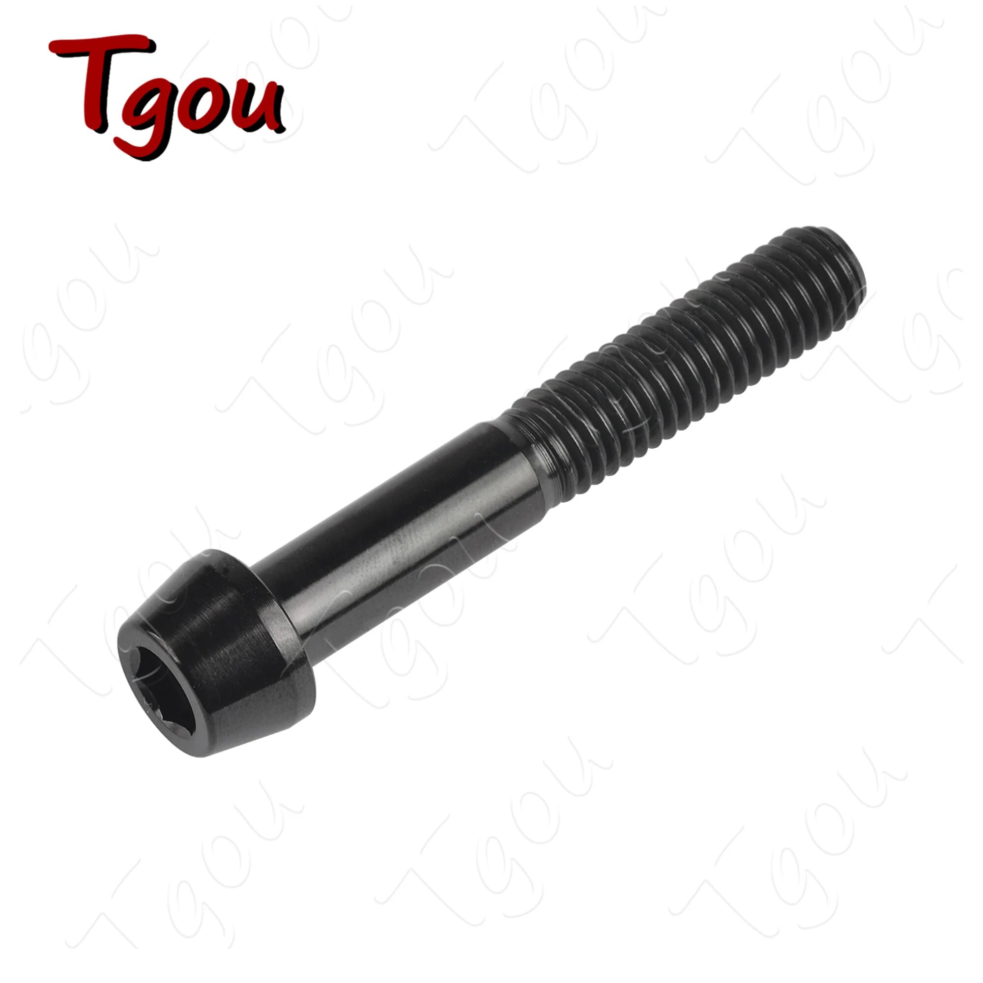Титановые болты Tgou M8x15/20/25/30/35/40/45/50/70 мм черный, 15mm