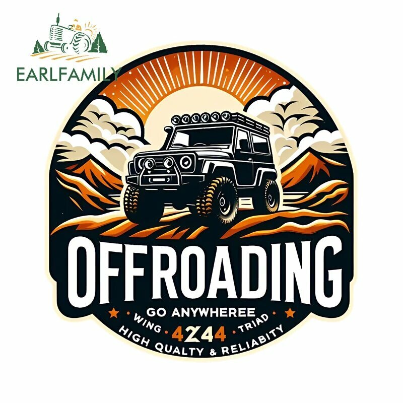 EARLFAMILY привлекательные внедорожные ПВХ приключенческие наклейки для автомобиля забавные креативные наклейки DIY гоночные аксессуары окклюзия царапины 13cm