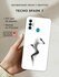 Чехол на Tecno Spark 7 / Техно Спарк 7 с принтом "Девушка в душе"