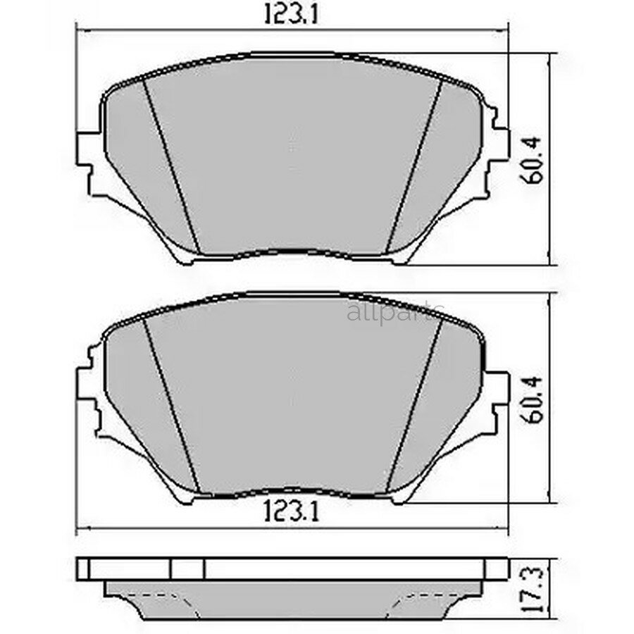 FREMAX FBP1259 колодки дисковые передние!\ Toyota RAV4 1.8/2.0 WTi/2.0D4-D 00>