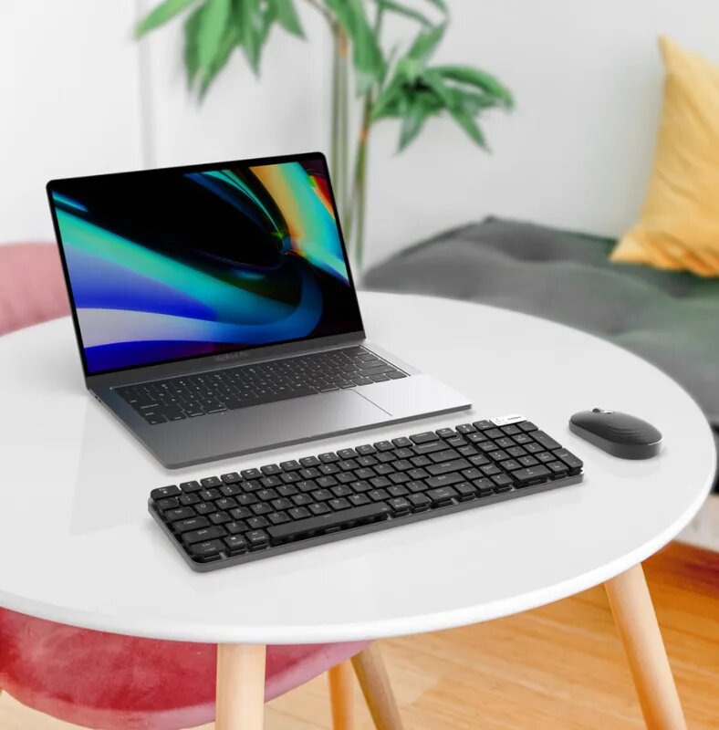 MIIIW Игровая клавиатура беспроводная Dual-mode low-shaft mechanical PRO(MWWMKP01) Red switch, черный матовый