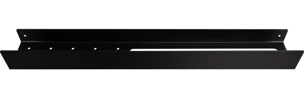 Полка под зеркало MySpace Loft SHTO-6003 60 см, с полотенцедержателем, прямая, черная, матовая, полка для ванной