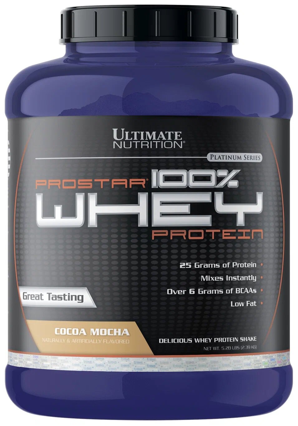 Протеин Ultimate Nutrition Prostar 100% Whey Protein, 2390 гр, какао-мокка