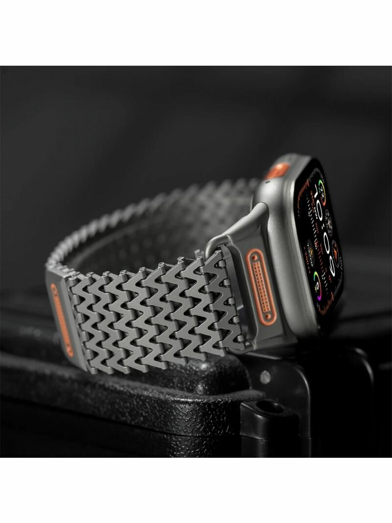 Ремень для Apple Watch Ultra2 Band 49mm 45mm 46mm 44mm Браслет из нержавеющей стали для серии Iwatch 10 9 8 7 Se 4 5 6