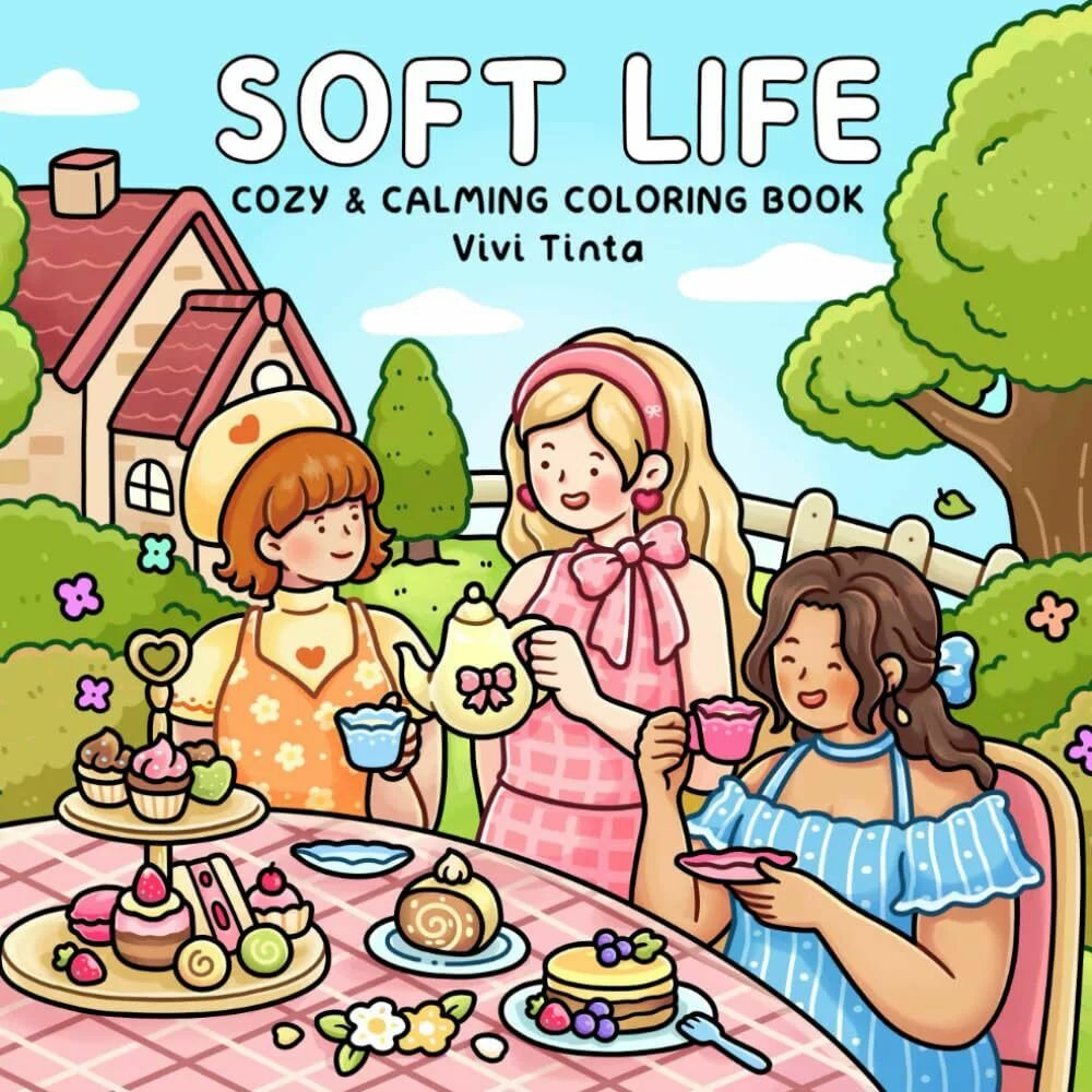 Раскраска антистресс для взрослых и подростков Coco Wyo -SOFT LIFE