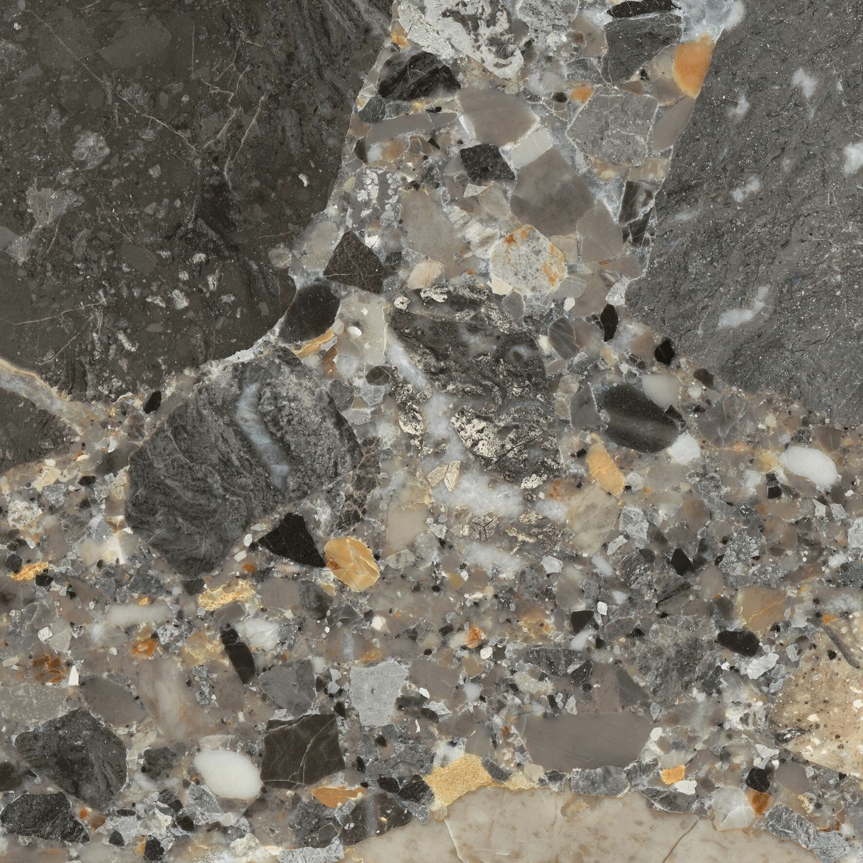 Ceradim Керамогранит Grappolo Multi серый мат 59,5x59,5 9 мм арт. CR6060G0451R (цена за 1.44 м2)