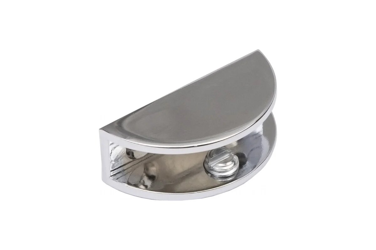 AKS WP2710 Металлический полкодержатель для стеклянной полки хром регулируемый 38334