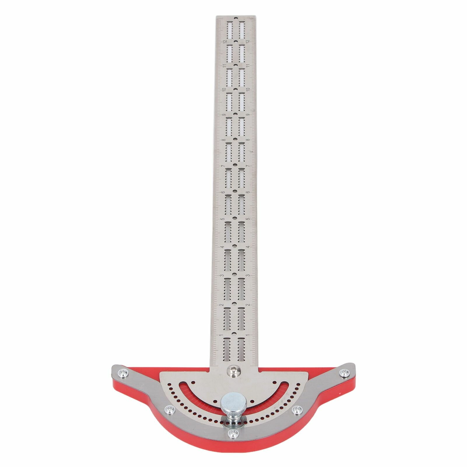 Деревянный угольник 15 дюймов из нержавеющей стали, универсальный инструмент для измерения длины и углов, для мастеров и инженеров