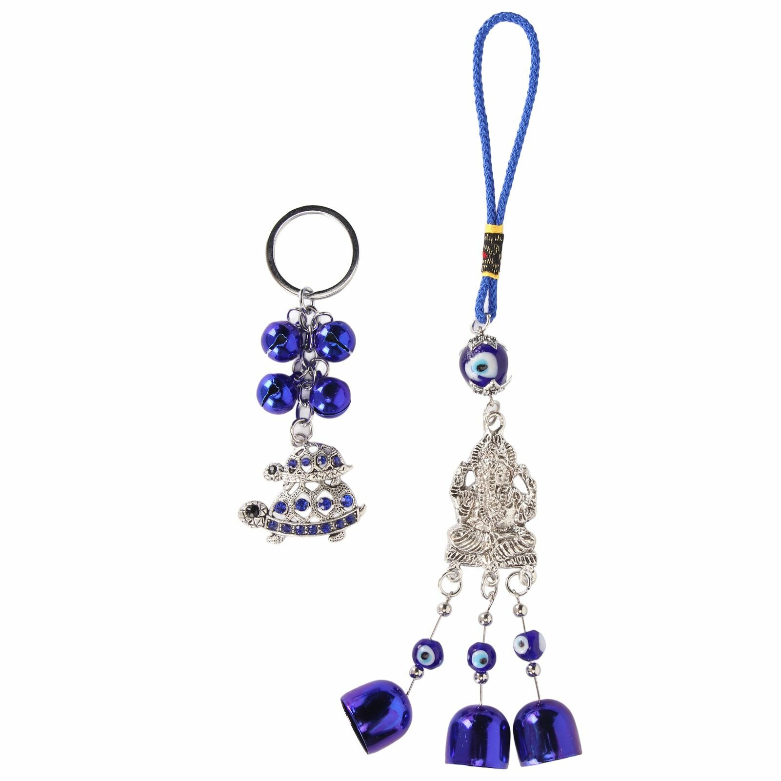 2 шт, брелок в виде черепахи с голубыми глазами, амулет на удачу, колокольчики, декор для автомобильного зеркала, подвесной для учебы, офиса