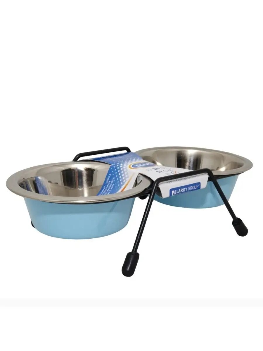 Миска для животных металлическая глубокая, D21см/1890мл