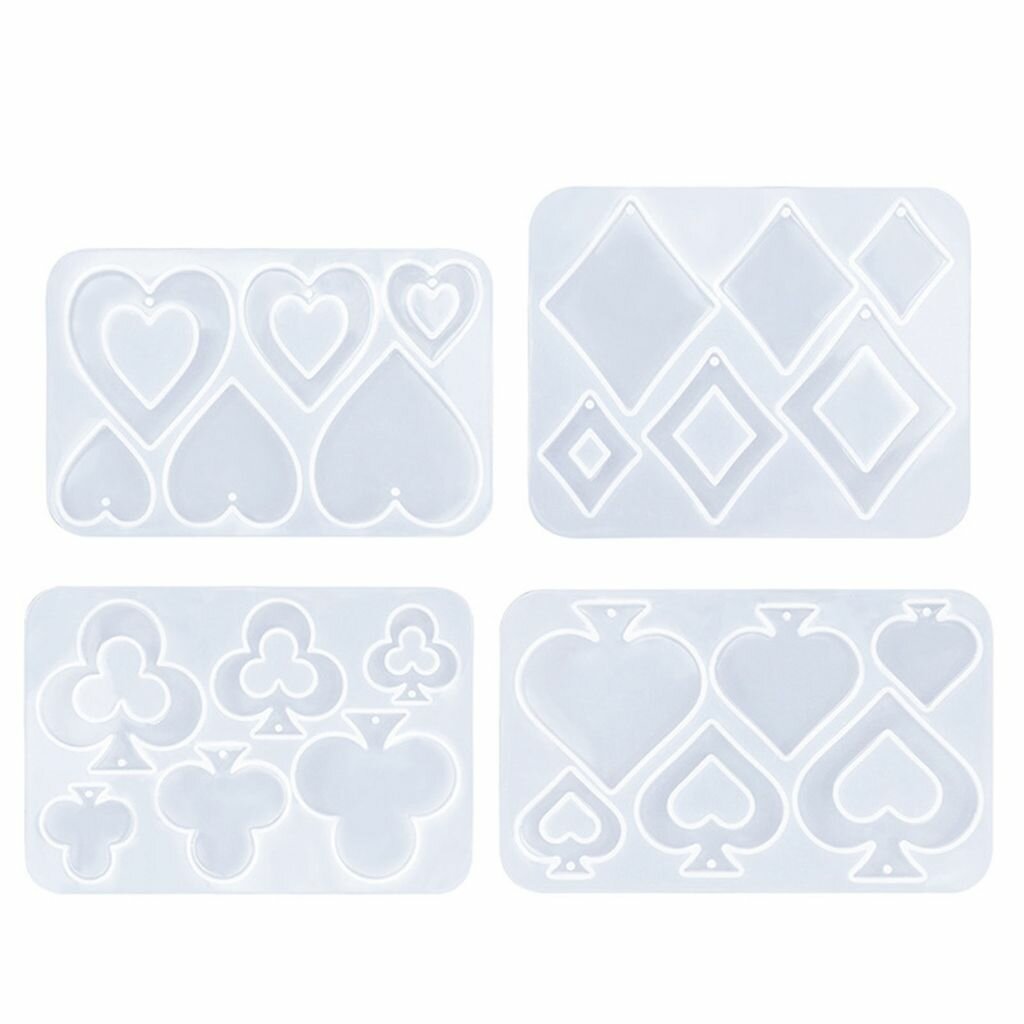 Форма для сережек Игральные карты