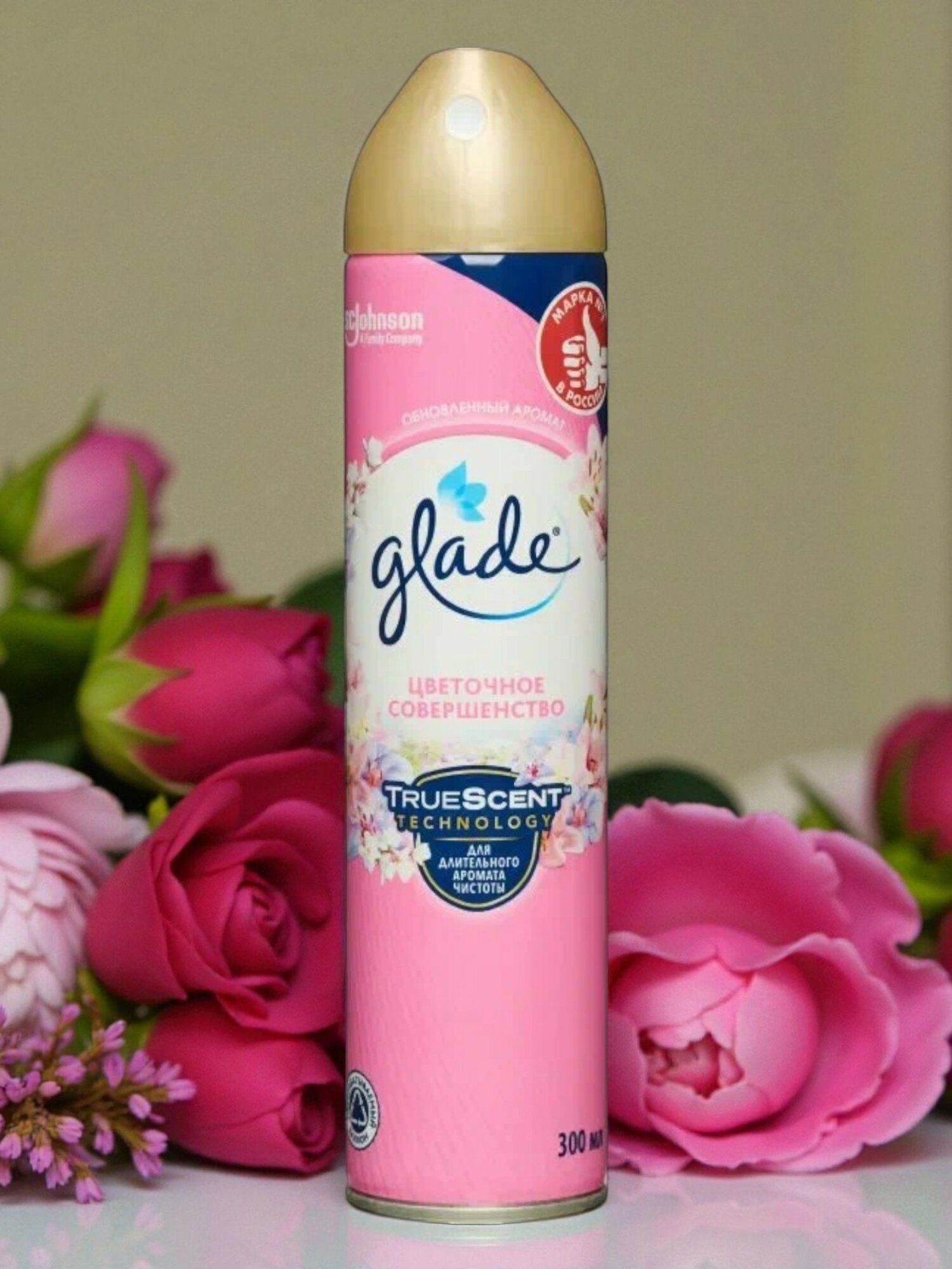 Glade - Освежитель воздуха Цветочное совершенство аэрозоль 300 мл