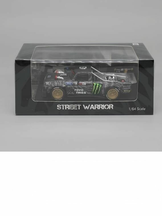 Машинка Street Weapon 1/64 Ford F-150 pickup truck drifts Hoonigan Black Die-cast Alloy Car Model Collection Toy Gift