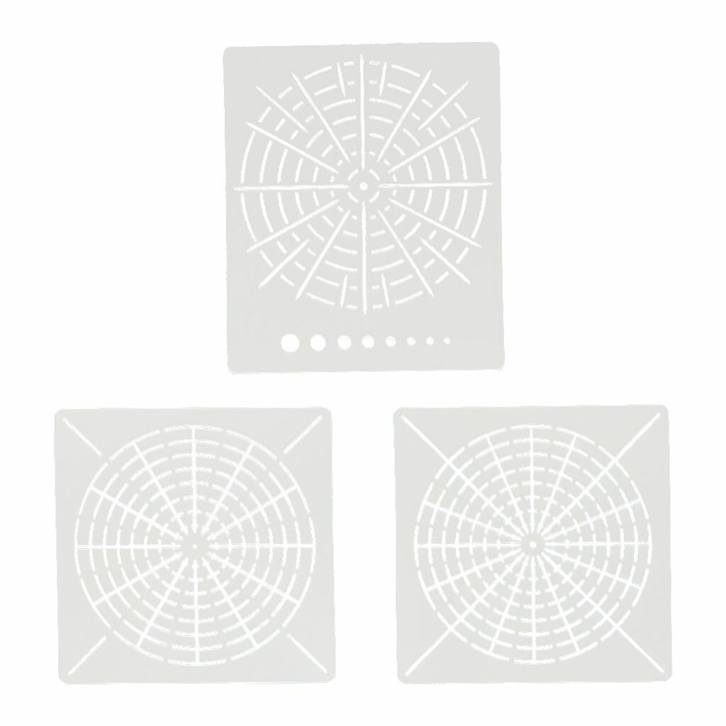 1 набор из 3-х шаблонов мандалы ручной росписи своими руками-труба мандалы