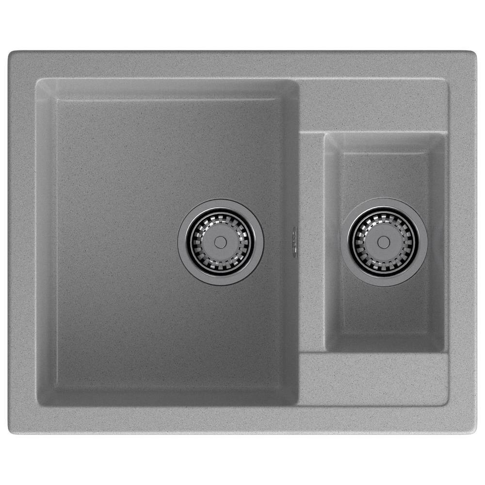 Кухонная мойка GranFest QUADRO 610K, серый