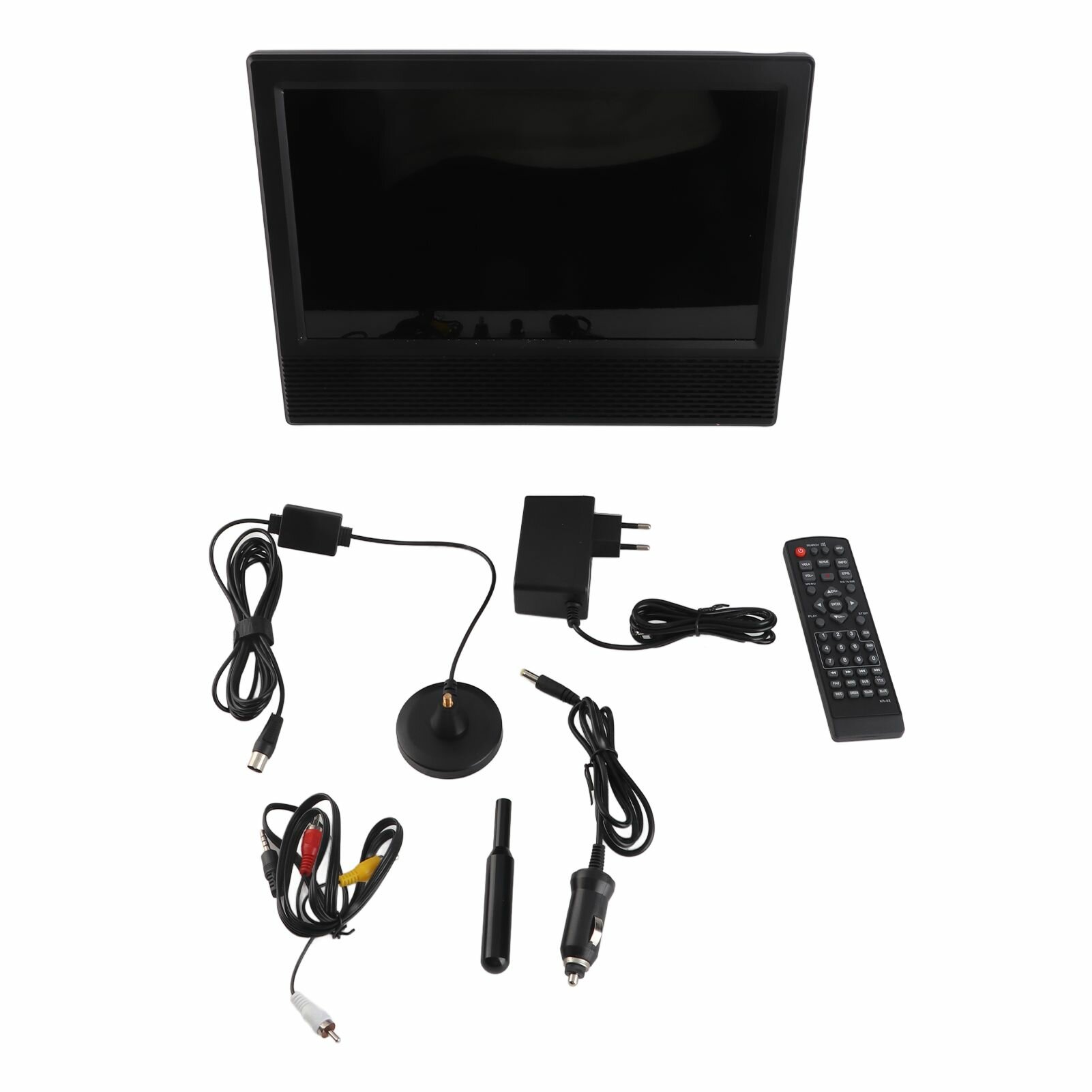 14-дюймовый цифровой ТВ-плеер, автомобильный телевизор, FM-радио, с пультом ДУ, для кемпинга, грузовика, кухни, спальни