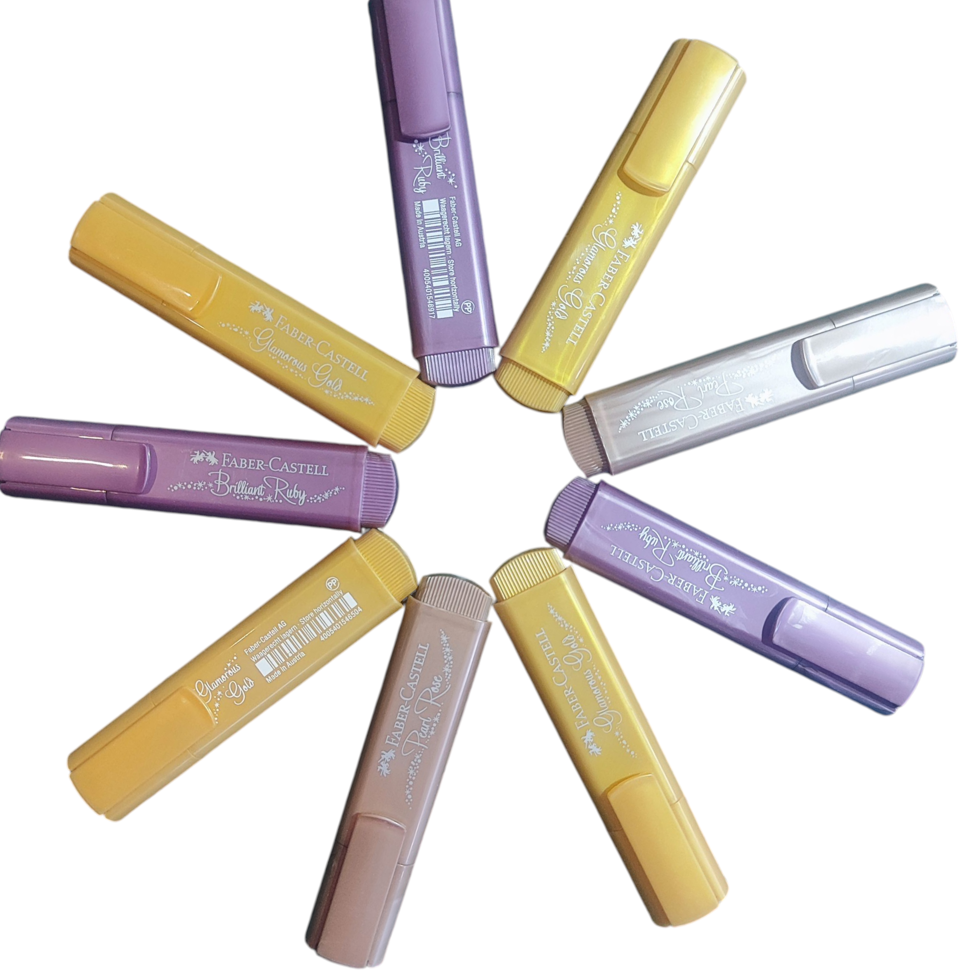 Текстовыделитель Faber-Castell "TL 46", нестираемый, микс, металлический цвет