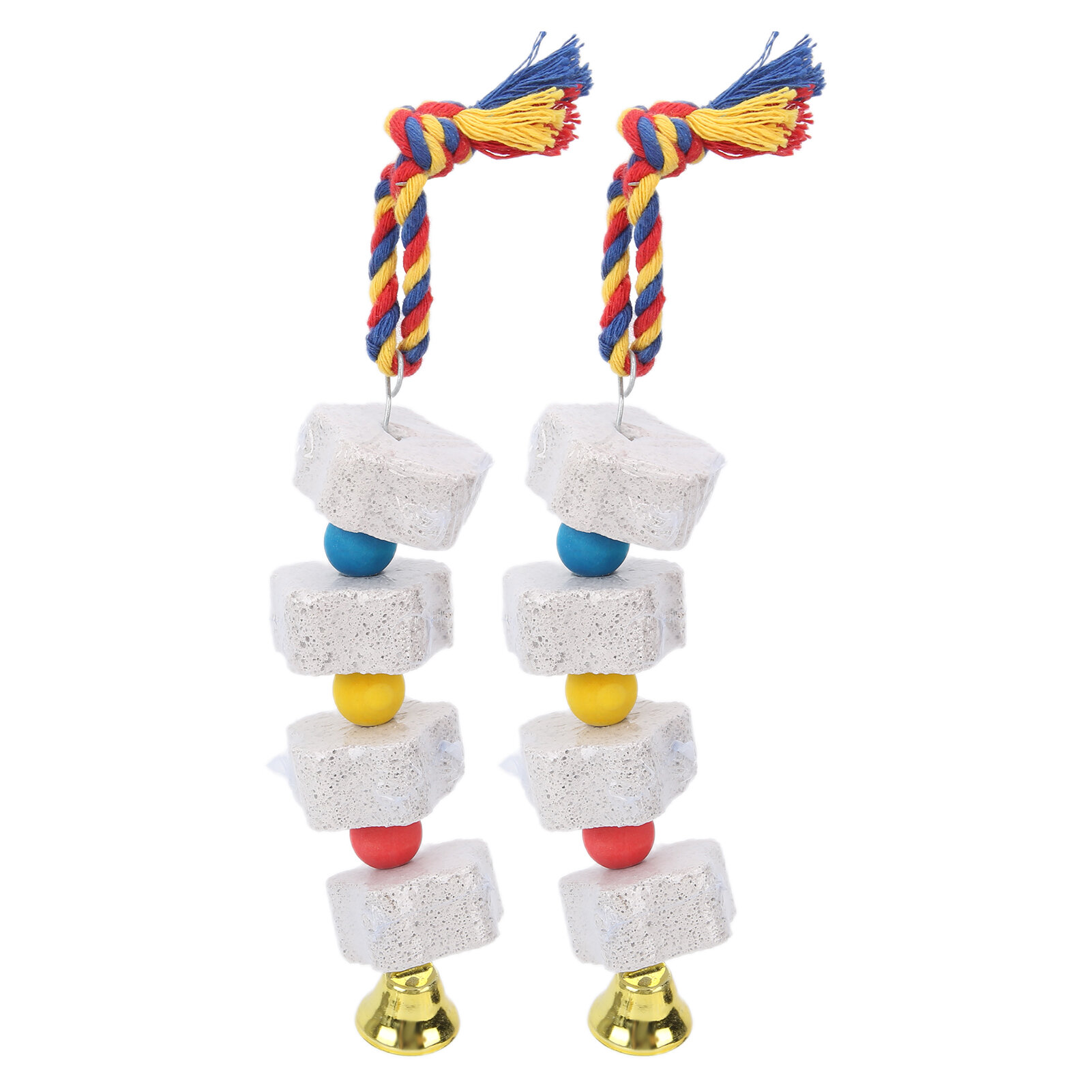 2pcs Птичья пережевывающая игрушка для птиц -клюв из шлифования для попугаев/хомяков и других грызунов